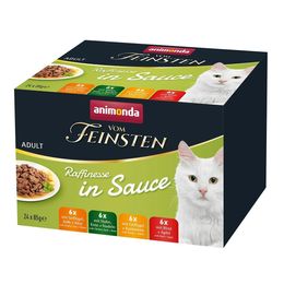 animonda vom Feinsten Raffinesse in Sauce Adult Katzen-Nassfutter ohne Soja 24x85g