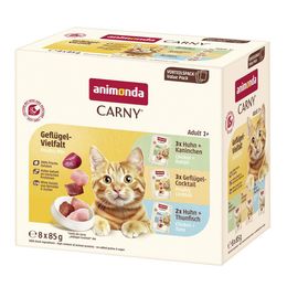 animonda Carny Adult Gefl&uuml;gel-Mix Katzen-Nassfutter ohne Getreide, Zucker und Soja 32x85 g