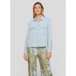 Klassische Bluse Rabe "Bluse", Damen, Gr. 44, hellblau, 100%Lyocell, unifarben, gerade, Blusen Bluse