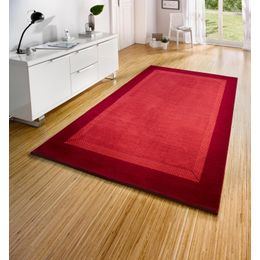 Teppich Hanse Home "Band" Gr. 4, rot, B:160cm H:9mm L:230cm, Kunstfaser, Teppiche, Teppich, Kurzflor, weich, L&auml;ufer Gr&ouml;&szlig;en, Wohnzimmer, Schlafzimmer, Esszimmer