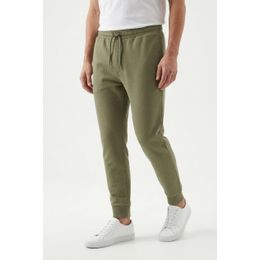 Jogginghose BOSS Green "Hadiko", Herren, Gr. M, N-Gr, schwarz beige257, Web, Obermaterial: 95% Baumwolle, 5% Elasthan, regular fit lang, Hosen Jogginghose, mit Kordel
