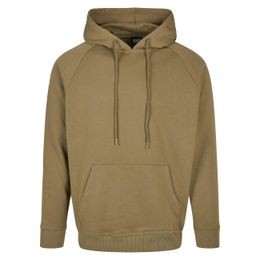 Rundhalspullover Urban Classics "Urban Classics Herren Blank Hoody", Herren, Gr. L, tiniolive, 65% Baumwolle, 35% Polyester, unifarben, loose fit, ohne Ausschnitt, Pullover Rundhalspullover