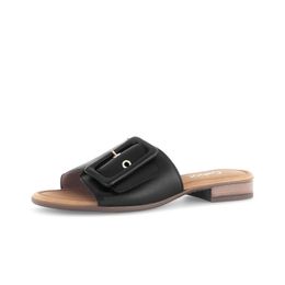Pantolette Gabor "Pantolette", Damen, Gr. 37,5, schwarz, Schuhe Pantolette