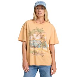 T-Shirt Billabong "Vibe Time", Damen, Gr. L, clay, Obermaterial: 100% Baumwolle., Shirts T-Shirt