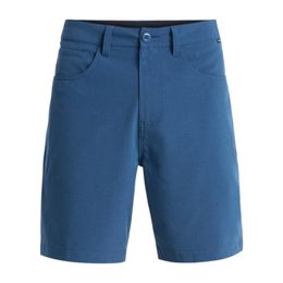 Badeshorts Quiksilver "Nelson Amph 18", Herren, Gr. 31SM, US-Gr&ouml;&szlig;en, blau (schwarz denim heather), Obermaterial: 96% Nylon, 4% Elasthan., Badehosen Badeshorts