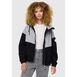 Outdoorjacke Marikoo "Liubkaa", Damen, Gr. M, schwarz, Obermaterial: 100% Polyester. Innenseite: 65% Polyester, 35% Baumwolle. Futter: 100% Polyester, elastischer Bund mit innenliegendem Gummizug, Jacken Outdoorjacke, mit Kapuze