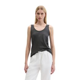 Marc O'Polo T-Shirt MARC O'POLO "aus Slub-Jersey", Damen, Gr. XL, grau (oxide grau), Obermaterial: 100% Baumwolle, unifarben, regular fit, normaler Saum, Shirts T-Shirt