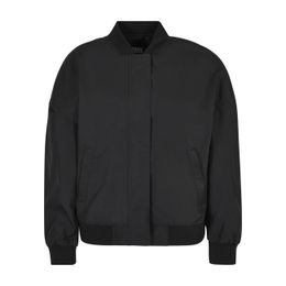Bomberjacke Urban Classics "Urban Classics Damen", Damen, Gr. M, schwarz, 100% Polyester, unifarben, normal, Rundhals, Jacken Bomberjacke