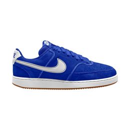 Sneaker Nike Sportswear "COURT VISION LO FL", Herren, Gr. 45, blau (hyper royal, wei&szlig;, gum med braun), Leder, Schuhe Sneaker, inspiriert vom Design des Nike Air Force