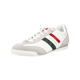 Pantofola d'Oro Sneaker PANTOFOLA D&acute;ORO "Pantofola d'Oro Sneaker Lederimitat", Herren, Gr. 41, grau (wei&szlig;, gr&uuml;n), Lederimitat, Schuhe Sneaker