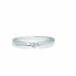Adelia&acute;s Fingerring ADELIA&acute;S "Damenring 333 Wei&szlig;gold ( 8K ) mit Zirkonia" Gr. 60, silber, Fingerringe, Damen, 60, Gold, Fingerring, Goldring
