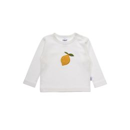 T-Shirt Liliput "Zitrone", M&auml;dchen, Gr. 110/116, gelb (wei&szlig;, gelb), 100% Baumwolle, bestickt, normal, Rundhals, Shirts T-Shirt, mit tollem Zitronen-Patch