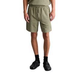 Marc O'Polo Shorts MARC O'POLO DENIM "mit feiner Boucl&eacute;-Struktur", Herren, Gr. L, Normalgr&ouml;&szlig;en, chalky sage, Obermaterial: 64% Baumwolle, 35% Polyester, 1% Elasthan, unifarben, relaxed fit normal, Hosen Shorts