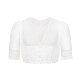 FELICITAS Dirndlbluse Gerta Wei&szlig; (Gr&ouml;&szlig;e: 34)