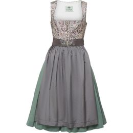 BERWIN Midi-Dirndl Hellgrau (Gr&ouml;&szlig;e: 42)