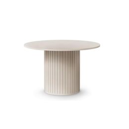 Milino Esstisch, Kaschmir, Holzwerkstoff, rund, S&auml;ule, 120x75.2x120 cm, Esszimmer, Tische, Esstische, Esstische rund
