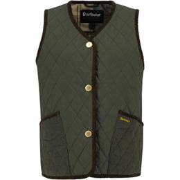 Barbour Steppweste Enid Olive/Ancient Tartan (Gr&ouml;&szlig;e: 14)