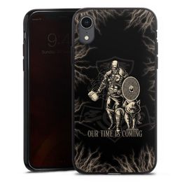 DeinDesign iPhone Xr Handy Silikon H&uuml;lle Case schwarz Handyh&uuml;lle Wikinger Vikings Tv Show Designs