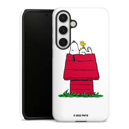 DeinDesign Galaxy S24+ Handy Panzer Handyh&uuml;lle robuste Outdoor H&uuml;lle Schutzh&uuml;lle gl&auml;nzend Snoopy Peanuts Official Licensed Product Tough Case