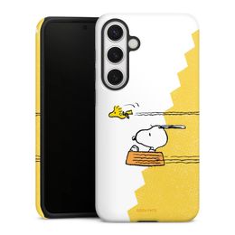 DeinDesign Galaxy S24+ Handy Panzer Handyh&uuml;lle robuste Outdoor H&uuml;lle Schutzh&uuml;lle gl&auml;nzend Snoopy Peanuts Children Tough Case