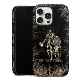 DeinDesign iPhone 15 Pro Max Handy Panzer Handyh&uuml;lle robuste Outdoor H&uuml;lle Schutzh&uuml;lle matt Wikinger Vikings Tv Show Designs Tough Case