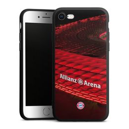 DeinDesign iPhone SE (2020) Handy Premium Silikon H&uuml;lle Handyh&uuml;lle schwarz Case Fcb Stadium Fc Bayern M&uuml;nchen Silikon Premium Case