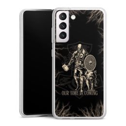 DeinDesign Galaxy S21 FE 5G Handy Silikon H&uuml;lle Case transparent Handyh&uuml;lle Wikinger Vikings Tv Show Designs Silikon Case