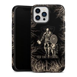 DeinDesign iPhone 13 Pro Max Handy Panzer Handyh&uuml;lle robuste Outdoor H&uuml;lle Schutzh&uuml;lle gl&auml;nzend Tv Show Designs Wikinger Vikings Tough Case