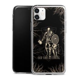 DeinDesign iPhone 11 Handy Slim Case Silikon Handyh&uuml;lle transparent H&uuml;lle extra d&uuml;nn Wikinger Vikings Tv Show Designs Silikon Slim Case