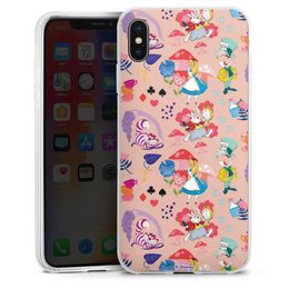 DeinDesign iPhone Xs Max Handy Silikon H&uuml;lle Case transparent Handyh&uuml;lle Alice In Wonderland Muster Disney Silikon Case