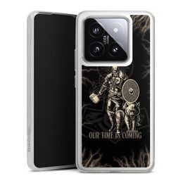 DeinDesign Xiaomi 14T Pro Handy Silikon H&uuml;lle Case transparent Handyh&uuml;lle Tv Show Designs Wikinger Vikings Silikon Case