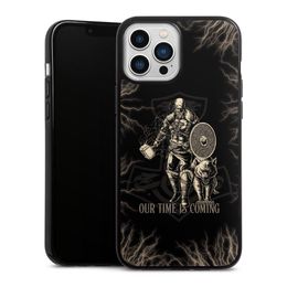 DeinDesign iPhone 13 Pro Max Handy Silikon H&uuml;lle Case schwarz Handyh&uuml;lle Wikinger Vikings Tv Show Designs