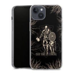 DeinDesign iPhone 14 Plus Handy Case Handyh&uuml;lle transparent H&uuml;lle Wikinger Vikings Tv Show Designs Hard Case
