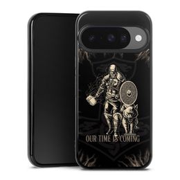 DeinDesign Google Pixel 10 Pro Handy Silikon H&uuml;lle Case schwarz Handyh&uuml;lle Wikinger Vikings Tv Show Designs