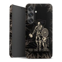 DeinDesign Galaxy S25 Handy Premium Case Smartphone Handyh&uuml;lle Schutzh&uuml;lle matt Tv Show Designs Wikinger Vikings Premium Case