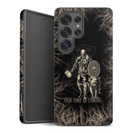 DeinDesign Galaxy S25 Ultra Handy Panzer Handyh&uuml;lle robuste Outdoor H&uuml;lle Schutzh&uuml;lle gl&auml;nzend Tv Show Designs Wikinger Vikings Tough Case