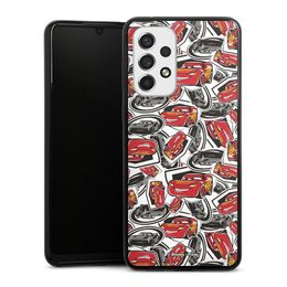 DeinDesign Galaxy A33 5G Handy Slim Case extra d&uuml;nn Silikon Handyh&uuml;lle schwarz H&uuml;lle Disney Pixar Lightning Mcqueen 95 Cars Silikon Slim Case