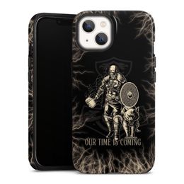 DeinDesign iPhone 13 Handy Panzer Handyh&uuml;lle robuste Outdoor H&uuml;lle Schutzh&uuml;lle gl&auml;nzend Wikinger Vikings Tv Show Designs Tough Case