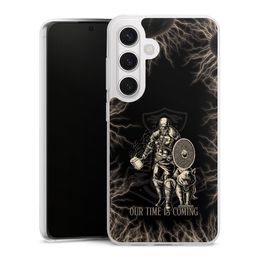 DeinDesign Galaxy S24 Handy Silikon H&uuml;lle Case transparent Handyh&uuml;lle Tv Show Designs Wikinger Vikings Silikon Case