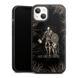 DeinDesign iPhone 13 Handy Gallery Case Handyh&uuml;lle 9H Geh&auml;rtetes Glas R&uuml;ckseite H&uuml;lle Wikinger Vikings Tv Show Designs Gallery Case