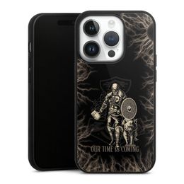 DeinDesign iPhone 14 Pro Handy Gallery Case Handyh&uuml;lle 9H Geh&auml;rtetes Glas R&uuml;ckseite H&uuml;lle Tv Show Designs Wikinger Vikings Gallery Case