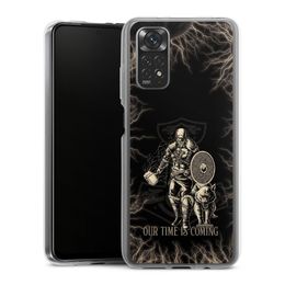 DeinDesign Xiaomi Redmi Note 11 4G Handy Silikon H&uuml;lle Case transparent Handyh&uuml;lle Wikinger Vikings Tv Show Designs Silikon Case