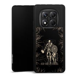 DeinDesign Xiaomi Redmi Note 14 Pro 5G Handy Premium Silikon H&uuml;lle Handyh&uuml;lle schwarz Case Tv Show Designs Wikinger Vikings Silikon Premium Case