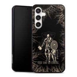 DeinDesign Galaxy S24 FE 5G Handy Silikon H&uuml;lle Case schwarz Handyh&uuml;lle Tv Show Designs Wikinger Vikings