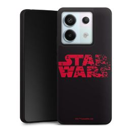 DeinDesign Xiaomi Redmi Note 13 Pro 5G Handy Premium Silikon H&uuml;lle Handyh&uuml;lle schwarz Case Star Wars Merchandise Logo Silikon Premium Case