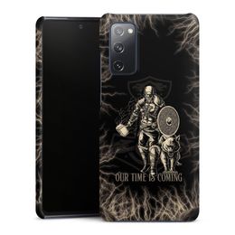 DeinDesign Galaxy S20 FE 5G Handy Premium Case Smartphone Handyh&uuml;lle Schutzh&uuml;lle matt Tv Show Designs Vikings Wikinger Premium Case