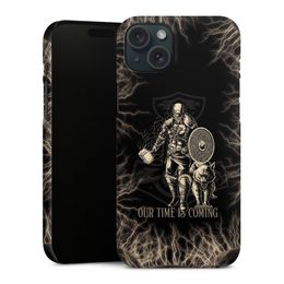 DeinDesign iPhone 15 Plus Handy Premium Case Smartphone Handyh&uuml;lle Schutzh&uuml;lle matt Wikinger Vikings Tv Show Designs Premium Case