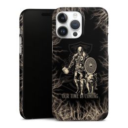 DeinDesign iPhone 14 Pro Max Handy Premium Case Smartphone Handyh&uuml;lle Schutzh&uuml;lle gl&auml;nzend Tv Show Designs Wikinger Vikings Premium Case