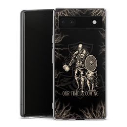 DeinDesign Google Pixel 6a Handy Silikon H&uuml;lle Case transparent Handyh&uuml;lle Tv Show Designs Wikinger Vikings Silikon Case