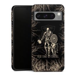DeinDesign Google Pixel 8 Pro Handy Panzer Handyh&uuml;lle robuste Outdoor H&uuml;lle Schutzh&uuml;lle matt Tv Show Designs Wikinger Vikings Tough Case